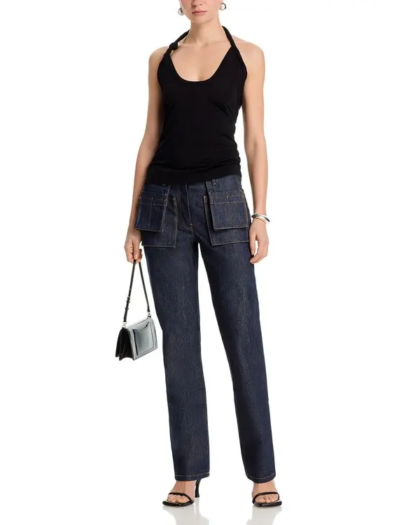 Helmut Lang Twist Halter Top