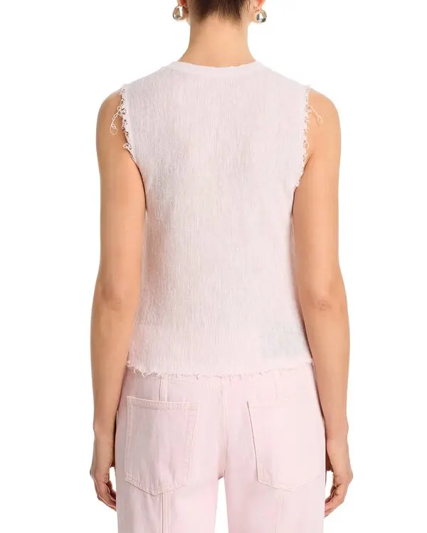 Helmut Lang Raw Edge Knit Top