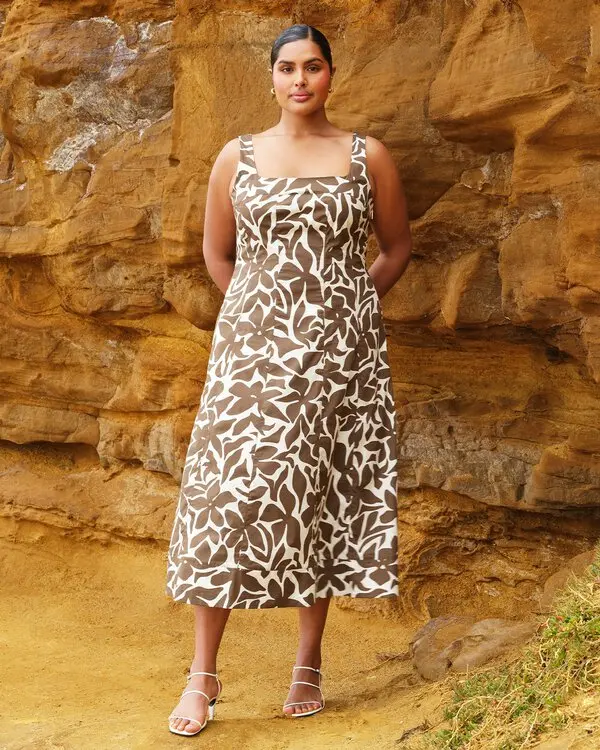 ESTELLE Sylvia Floral Print Dress