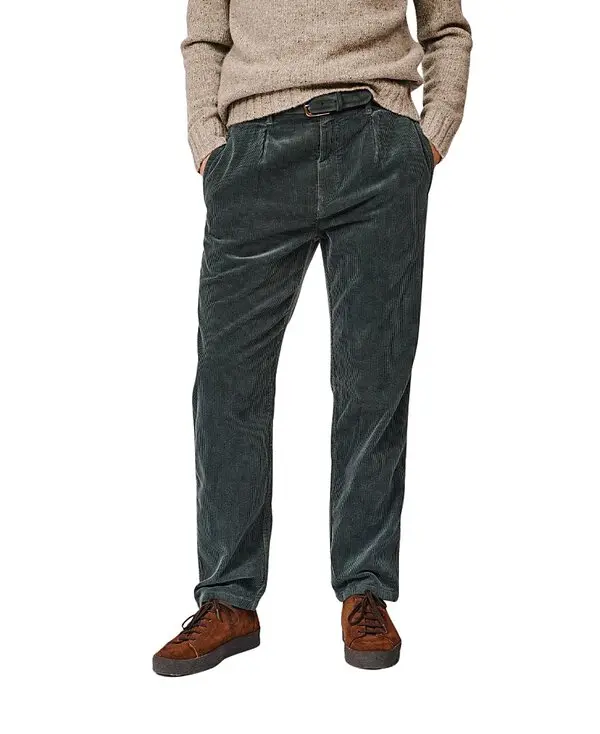 AUBIN Barrowby Cord Pants - Khaki
