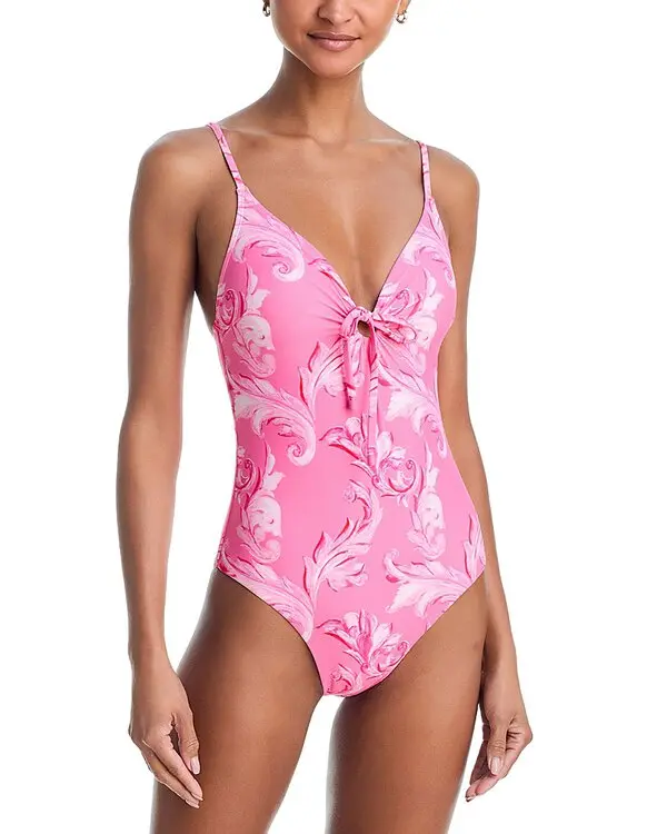 MILLY Canopee O Ring One-piece Swimsuit - Pink Multi