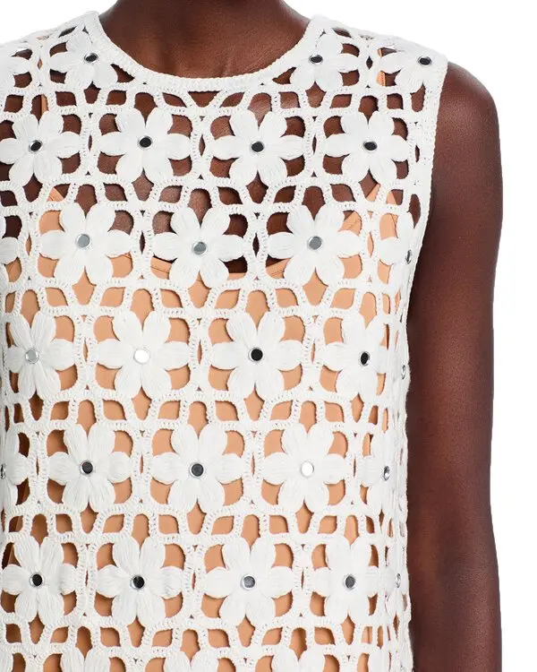 Michael Kors Faux Crochet Mini Dress