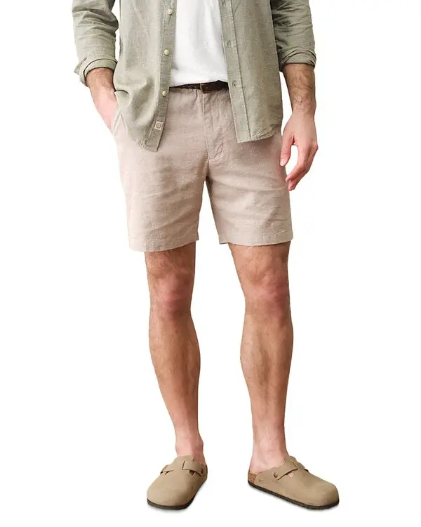 Marine Layer Saturday Hemp 7" Chino Short - Taupe