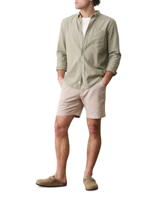 Marine Layer Saturday Hemp 7" Chino Short - Taupe
