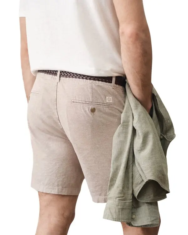 Marine Layer Saturday Hemp 7" Chino Short - Taupe
