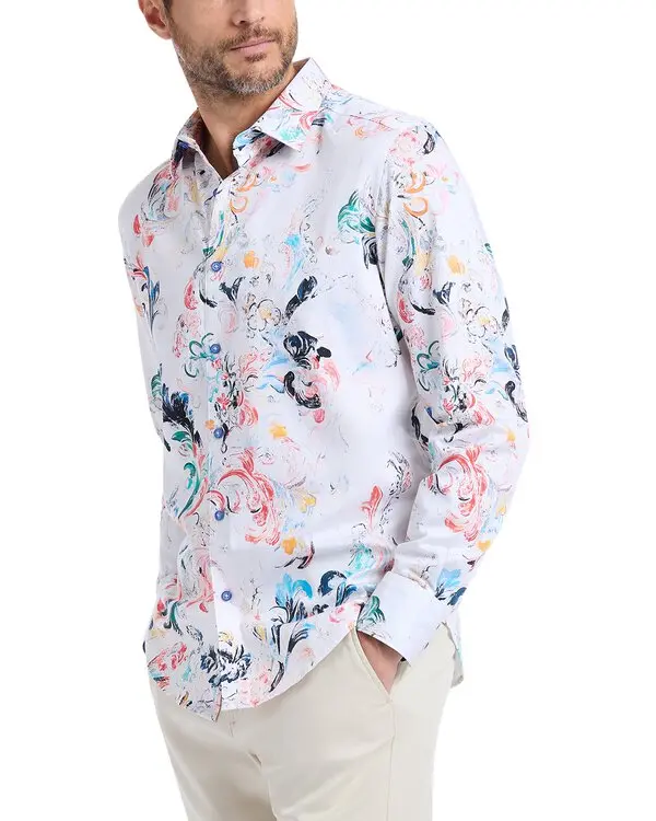Robert Graham Aldersgate Printed Long Sleeve Woven Shirt - Multi