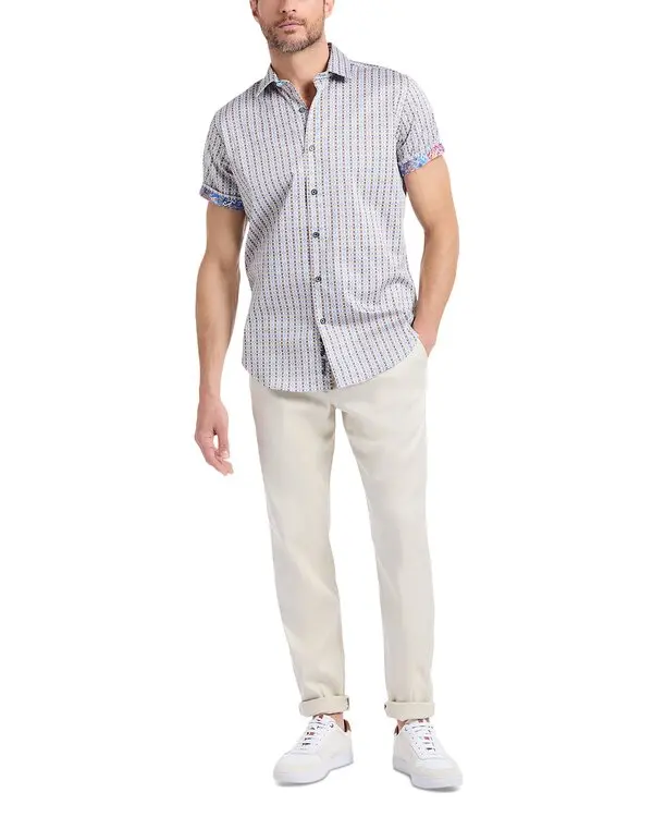 Robert Graham Abbotswell Printed Short Sleeve Woven Shirt