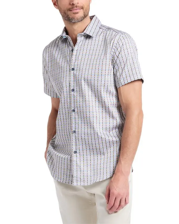 Robert Graham Abbotswell Printed Short Sleeve Woven Shirt