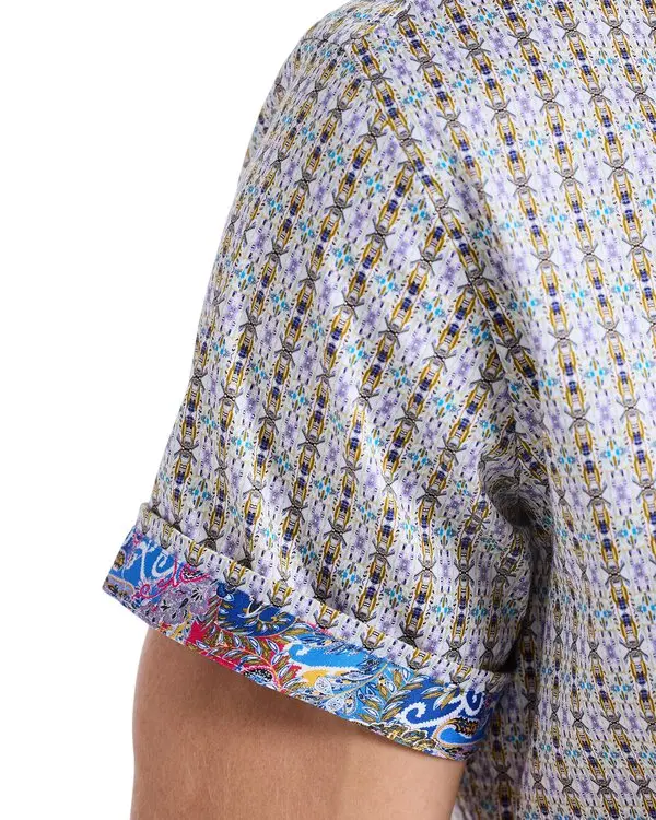 Robert Graham Abbotswell Printed Short Sleeve Woven Shirt