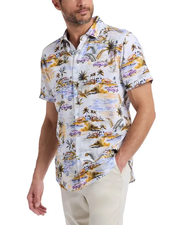 Robert Graham Curtis Tropical Graphic Shirt