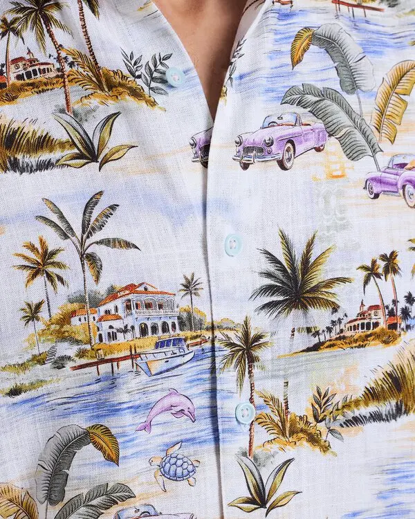 Robert Graham Curtis Tropical Graphic Shirt