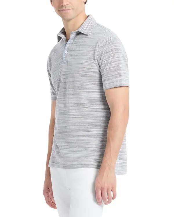 Robert Graham Bogner Heathered Knit Polo Shirt