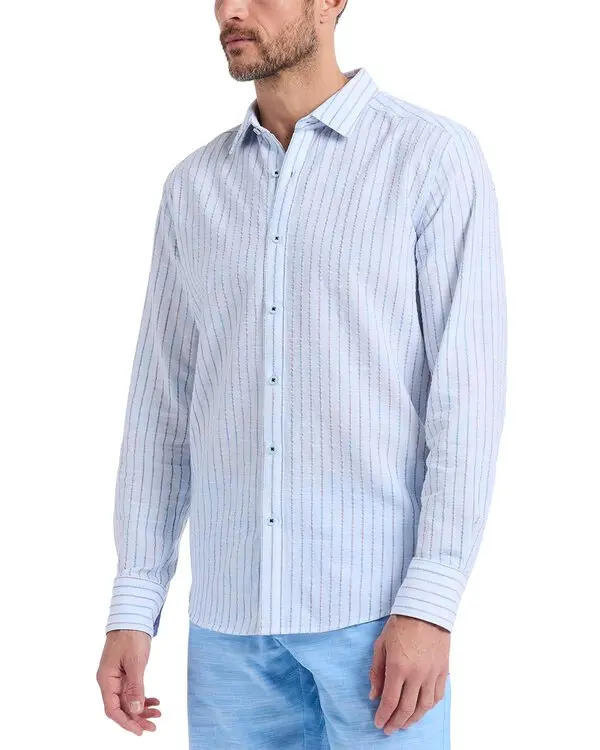 Robert Graham Wythburn Striped Long Sleeve Woven Shirt