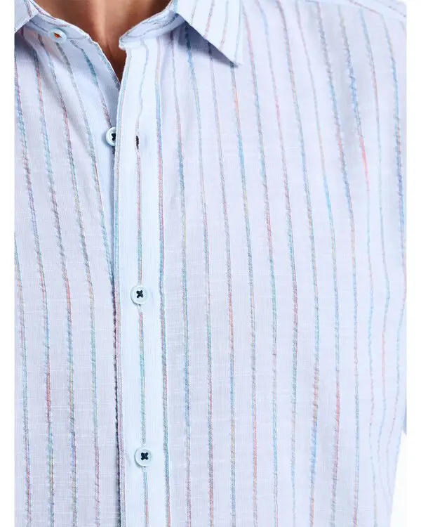 Robert Graham Wythburn Striped Long Sleeve Woven Shirt