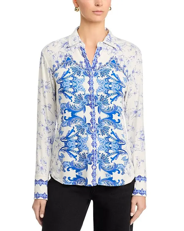 Johnny Was Janie Button-front Shirt - Vallora