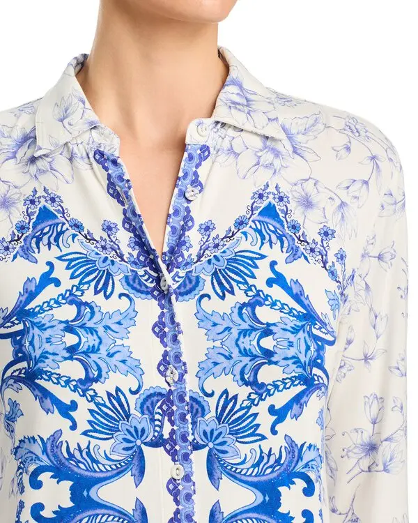 Johnny Was Button-front Shirt - Vallora