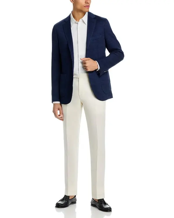 MAURIZIO BALDASSARI Wool, Linen, & Silk Jersey Unstructured Sport Coat