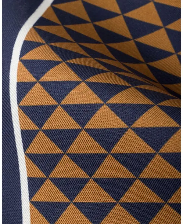 Prada Printed Silk Twill Scarf - Blue