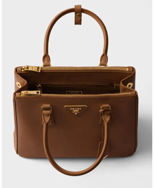 Prada Galleria Medium Saffiano Leather Bag - Brown
