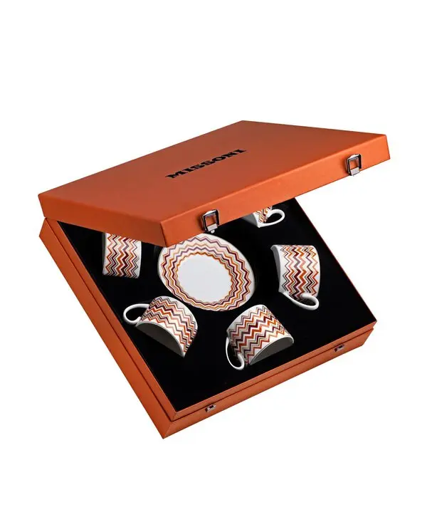 Missoni Iconic Tea Cup & Saucer, Set Of 6 - Multicolor