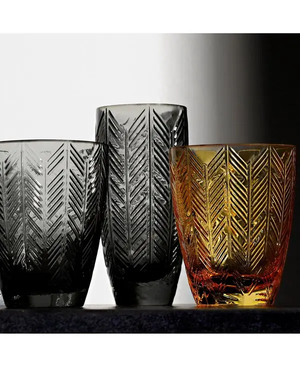 Missoni Zig Zag Champagne Glasses, Set Of 6 - Grey