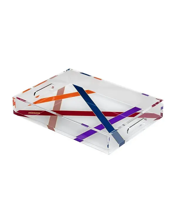 Missoni Nastri Medium Tray - Clear
