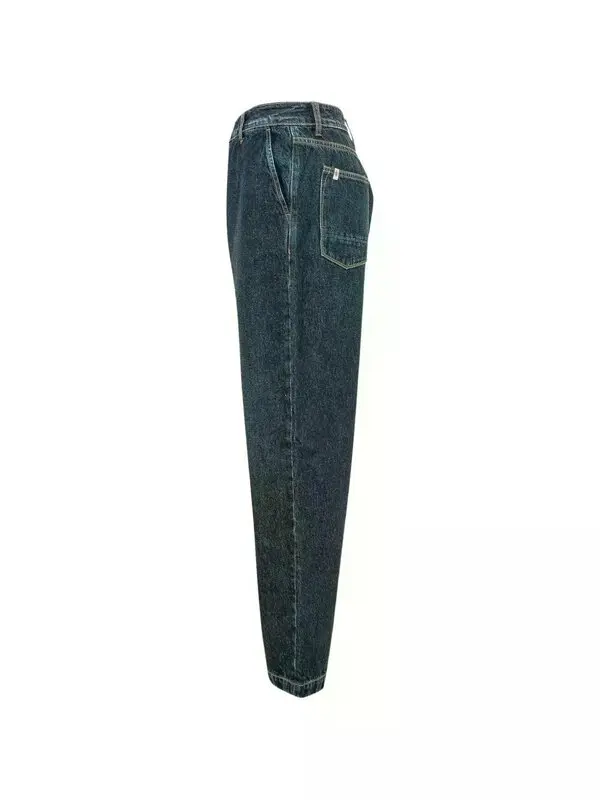 THE.NIM Logo-patch Straight-leg Jeans