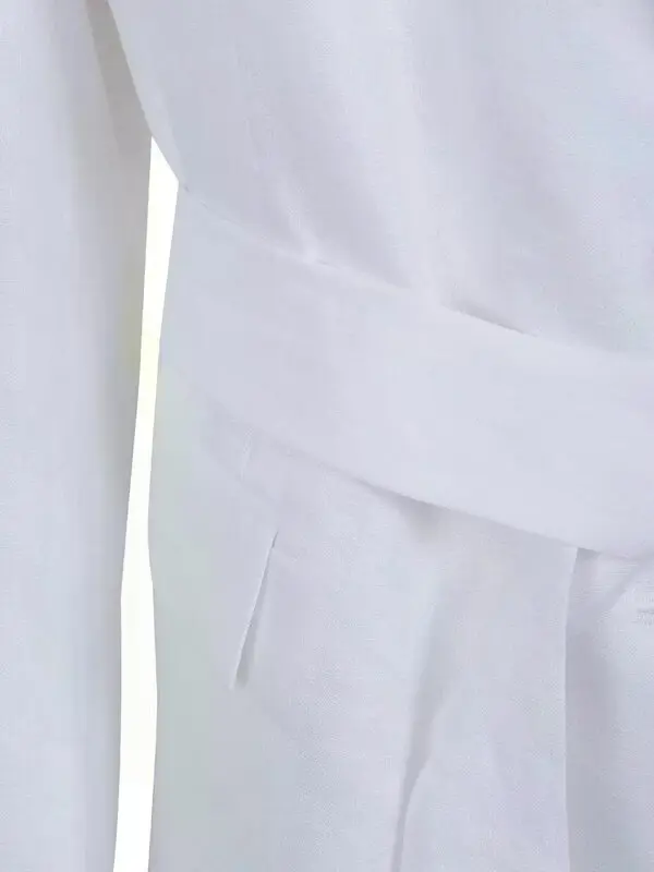 SEMICOUTURE Belted Blazer - White