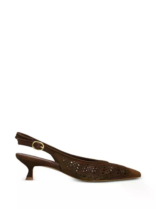 BIANCADI Perforated Slingback Pumps
