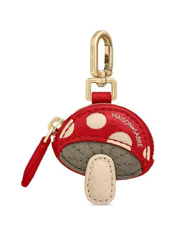 MAISON DE SABRE Sabrémoji Mushroom Bag Charm - Red