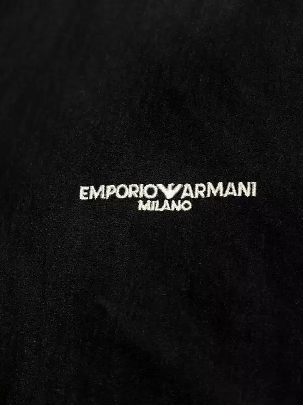 Emporio Armani Logo-embroidered Zip-up Jacket