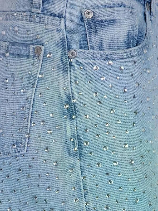 7 For All Mankind Lotta Rhinestone-embellished Denim Jeans