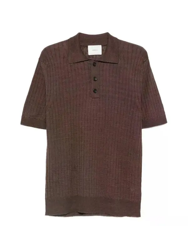 FUMAGALLI Ribbed-knit Polo Shirt