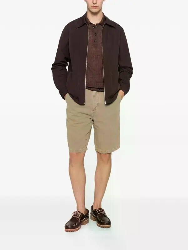 FUMAGALLI Ribbed-knit Polo Shirt