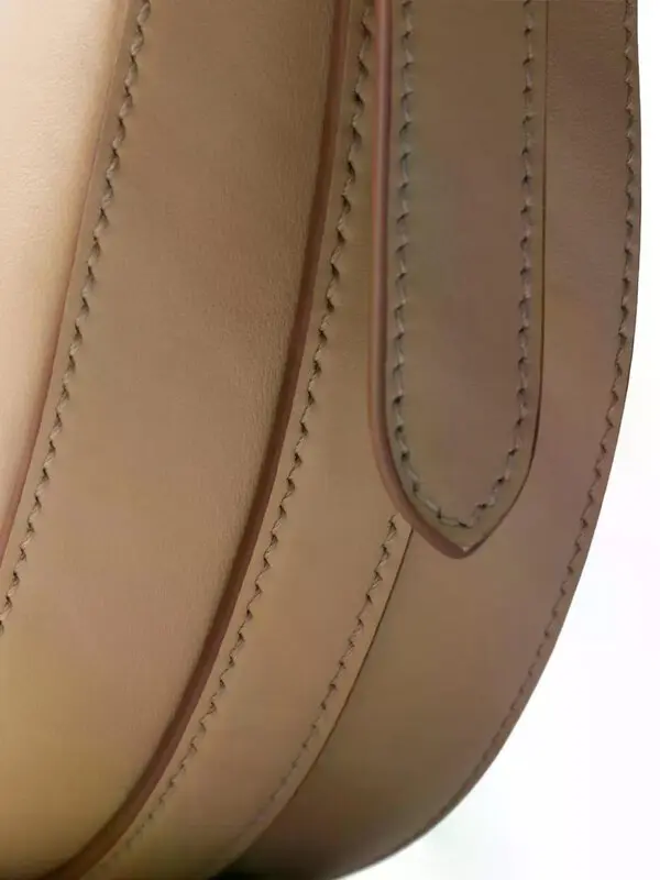 Prada Arqué Mini Leather Shoulder Bag - Neutrals