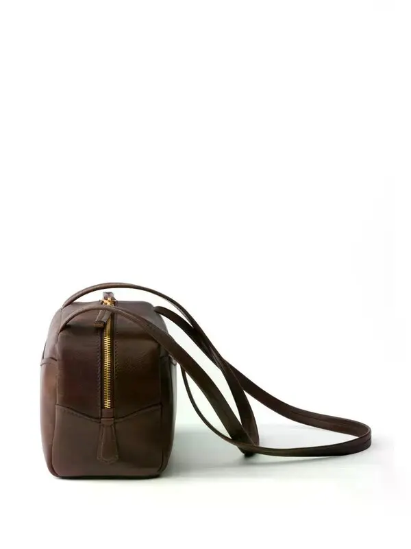 Prada Antiqued Leather Top Handle Mini Bag