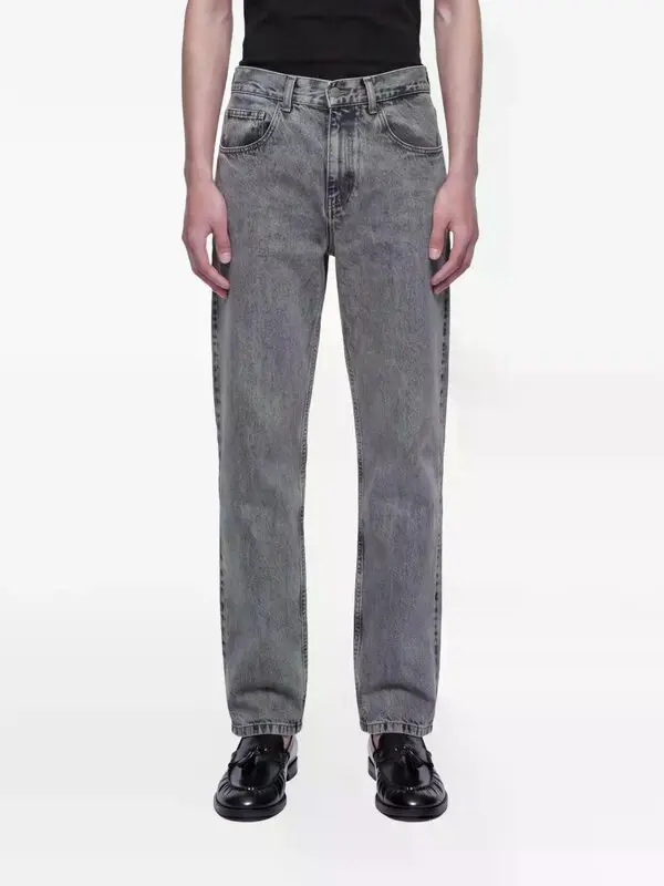 SECOND / LAYER Big Papi Stonewashed Jeans - Grey