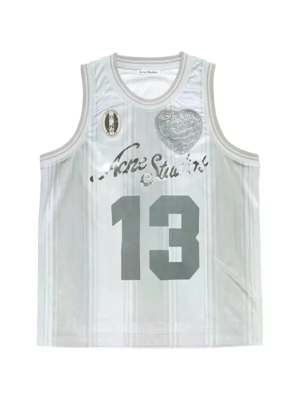 Acne Studios Logo-print Tank Top - Grey