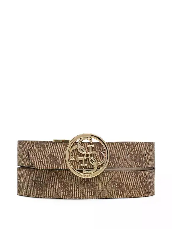 Guess Logo-plaque Reversible Belt - Neutrals