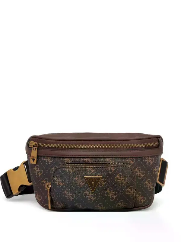 Guess Monogram Belt Bag - Brown
