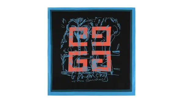Givenchy X Tomo Campbell 4g Monogram Scarf - Black