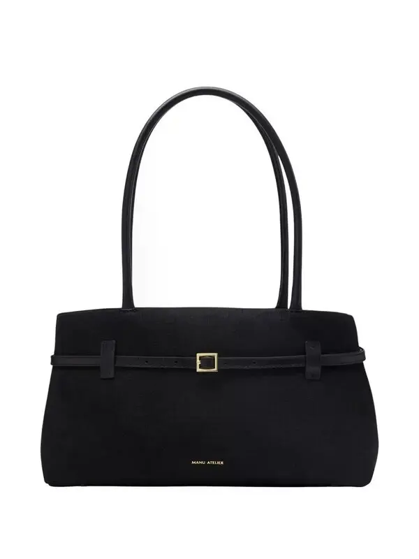 Manu Atelier Le Cambon Buckle-detail Shoulder Bag - Black