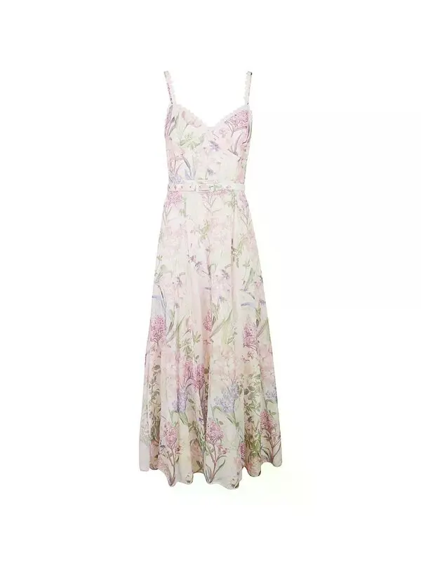Charo Ruiz Ibiza Floral-print Belted Dress - Pink