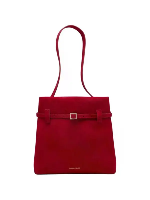 Manu Atelier Buckle-detail Shoulder Bag - Red
