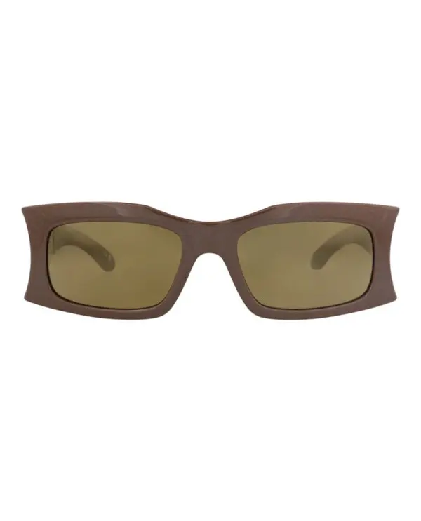Balenciaga Square Frame Sunglasses - Brown Brown Bronze (bb0291s/30014550/006)