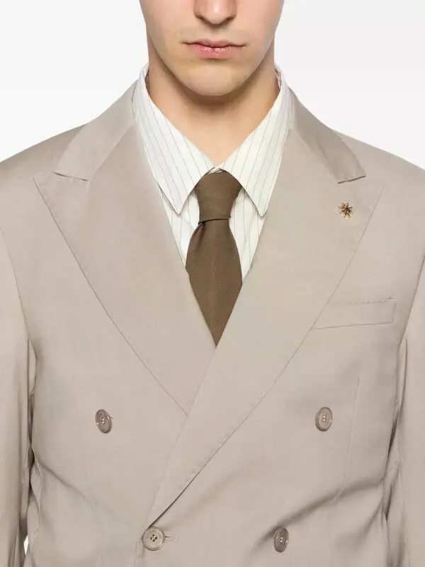 MANUEL RITZ Double-breasted Suit - Neutrals