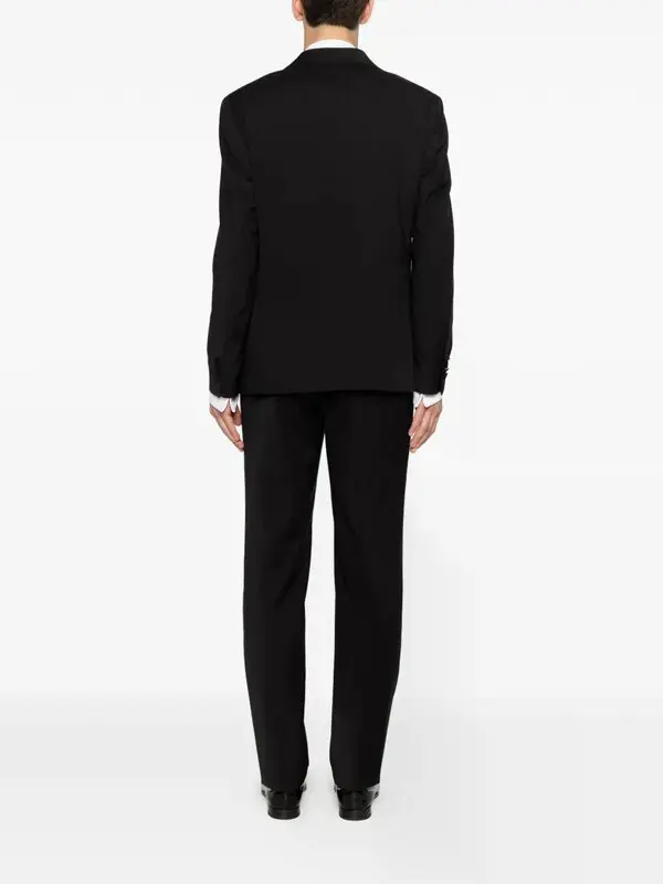 MANUEL RITZ Satin-lapel Single-breasted Suit - Black