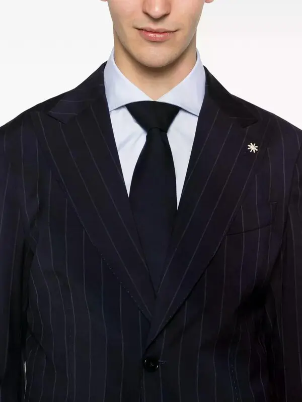 MANUEL RITZ Pinstripe Single-breasted Suit