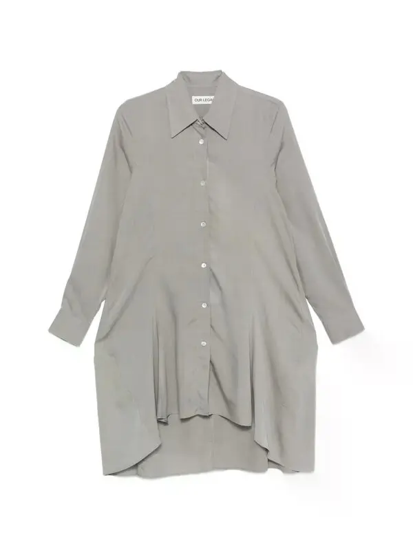 Our Legacy Asymmetric Button-down Shirt - Grey