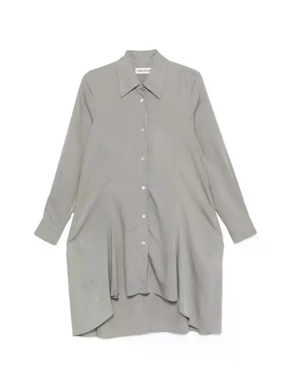 Our Legacy Asymmetric Button-down Shirt - Grey